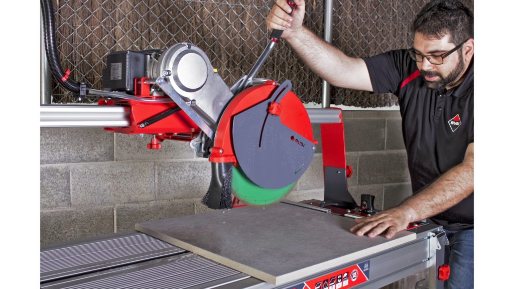 Electric Tile Cutter (Overhead Rail) DX-350-N 1300 / 110v • Wellers Hire